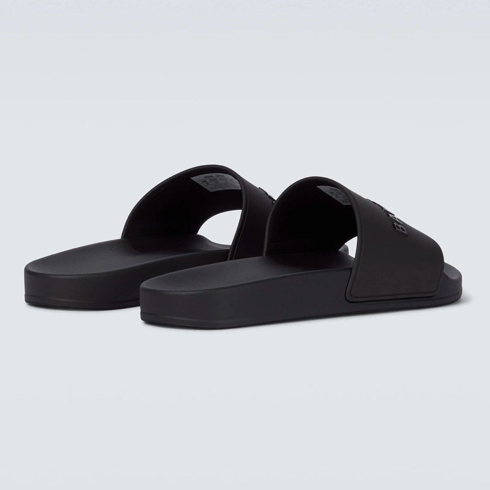 Balenciaga Pool Slide Sandal All Black - Gem